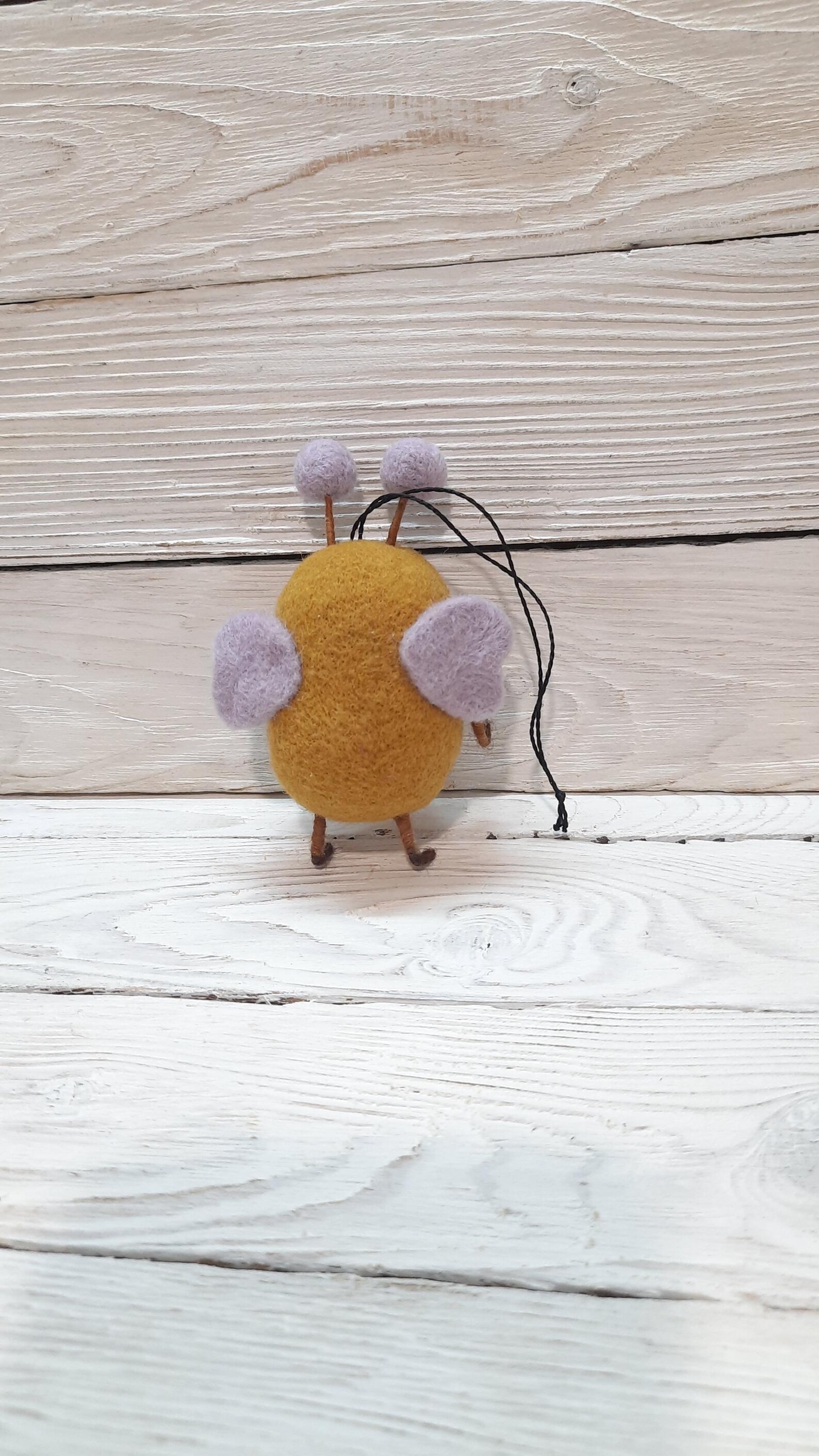Needle Felted Cute Monster. Wool Funny Monster. Funny Fantasy Creature ...
