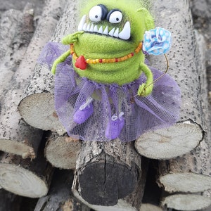 Needle Felted Scary Beautiful Monster. Needle Felted Bugs, Creatures ...