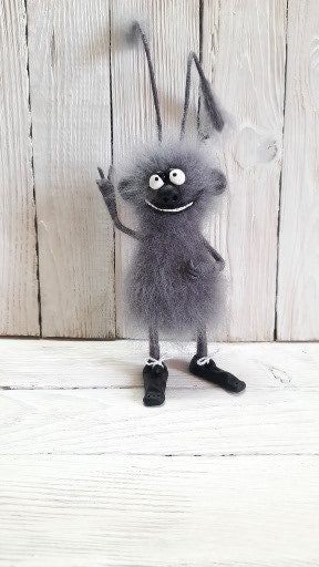 Needle Felted Fleas, Bugs, Fantasy, Felting Aliens, Creatures Wool ...