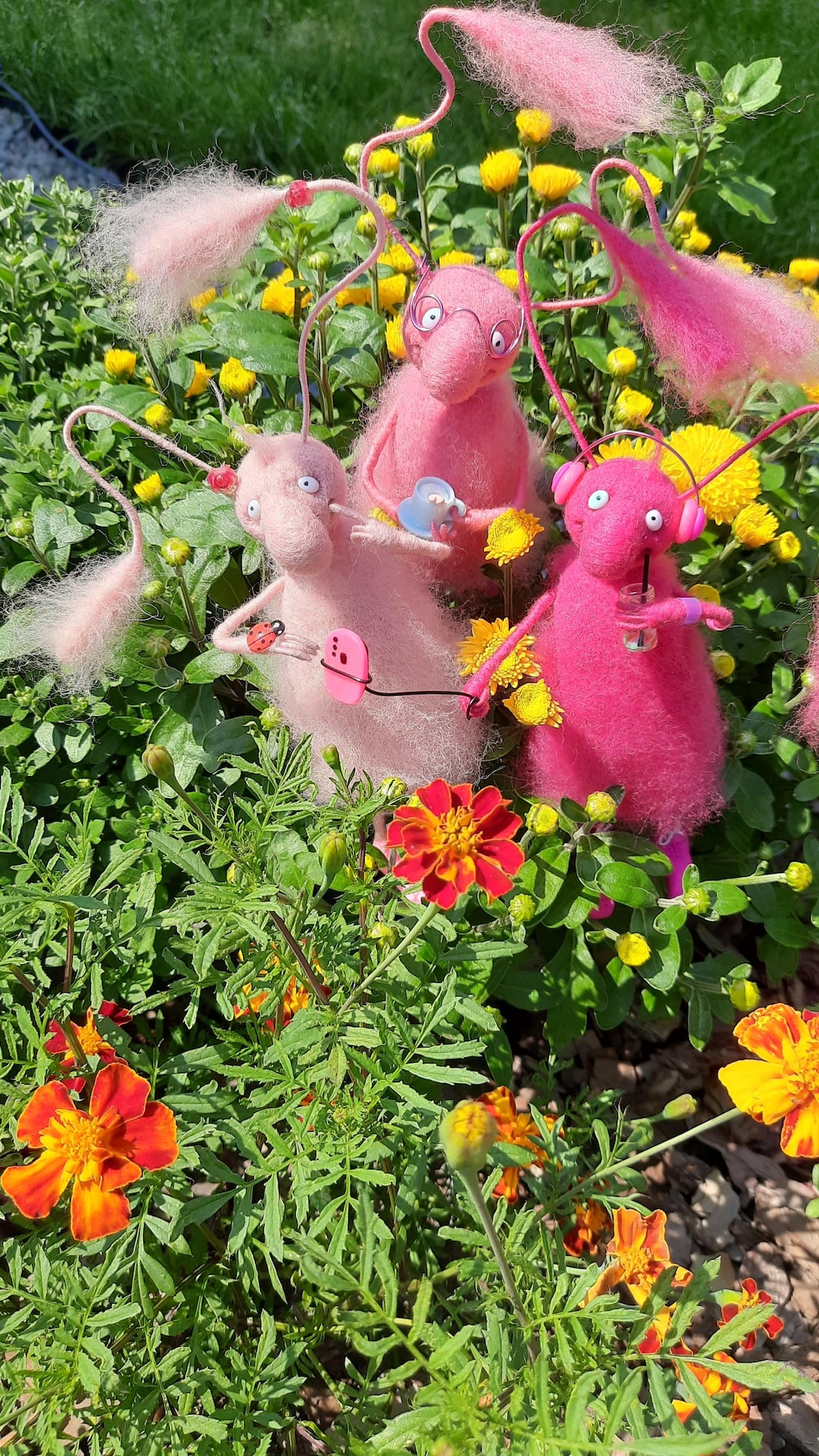 Felted Insect Plush Toy – Handmade Bug Art Doll – Funny Soft Wool ...