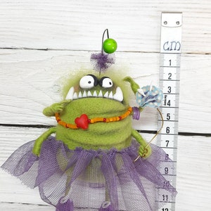 Needle Felted Scary Beautiful Monster. Needle Felted Bugs, Creatures ...