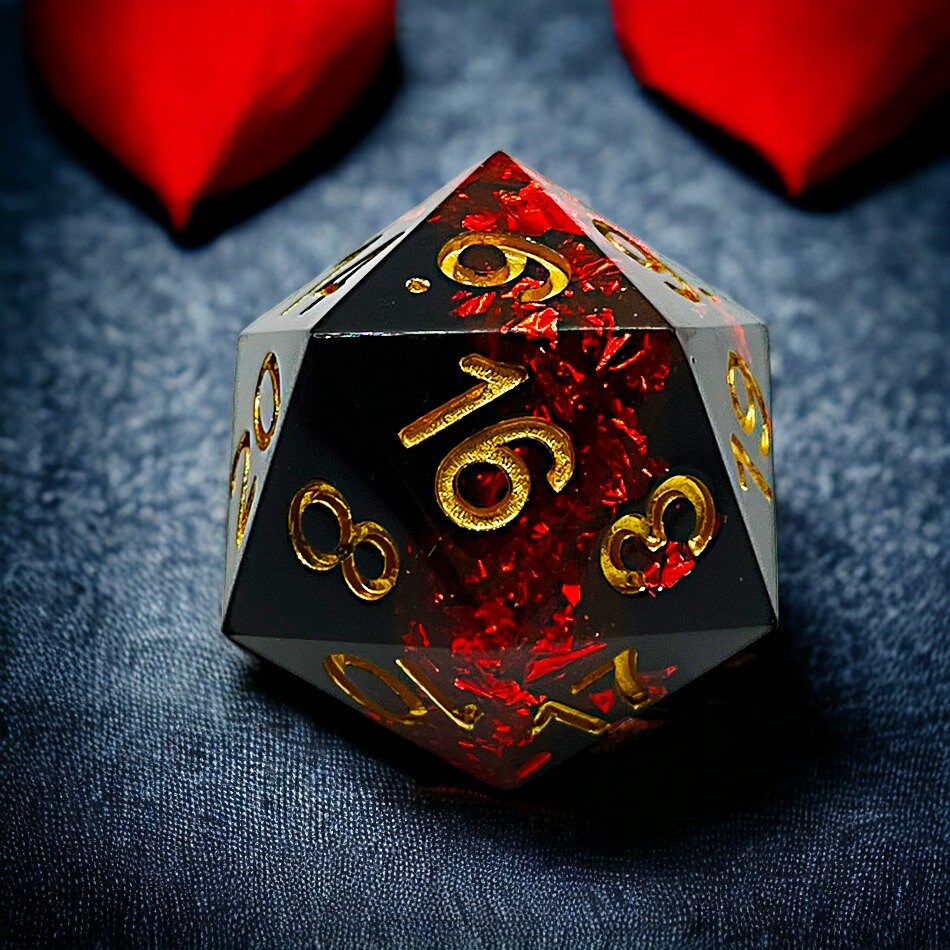 Redleaf Black Dnd Dice Set, Galaxy Dice Set, Magic Dice Set Gift ...