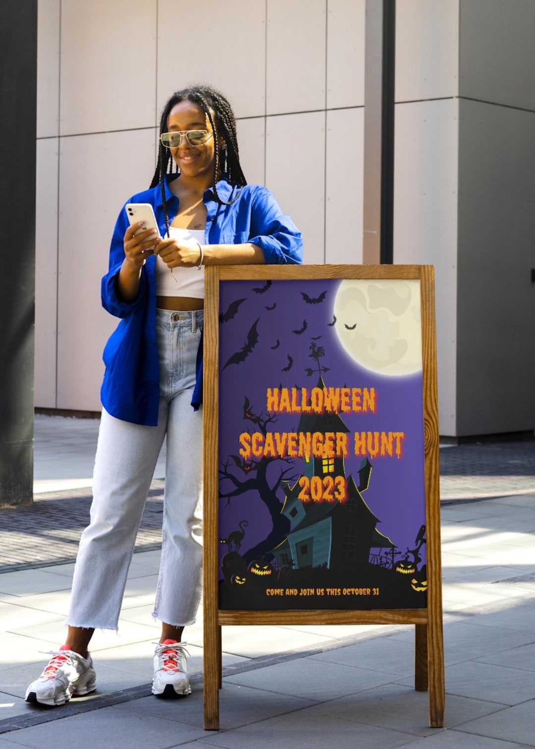 Halloween Scavenger Hunt Poster Halloween Event Poster - Etsy