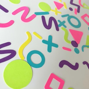 80s Theme Confetti - Etsy
