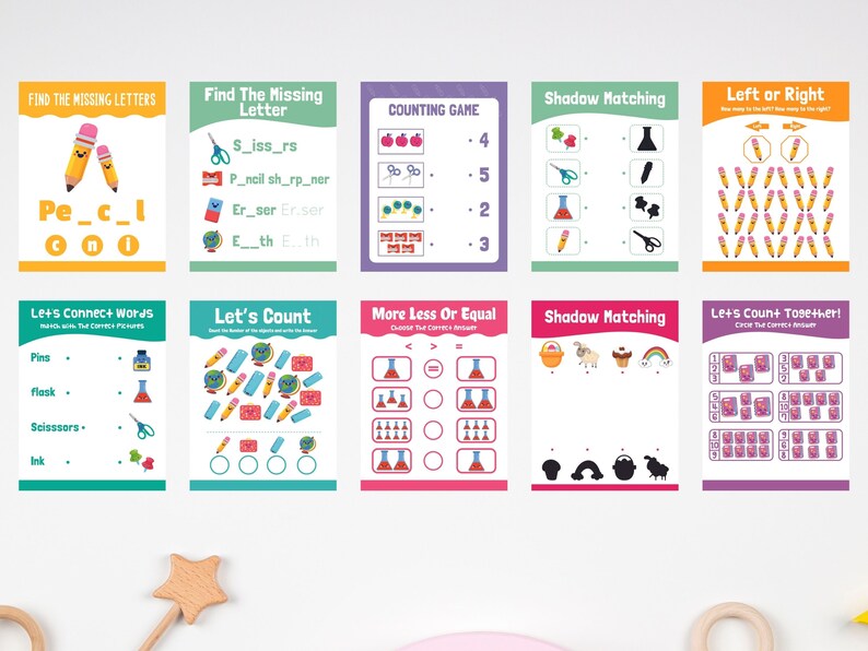 Kidergarden Learning, Instant Download Alphabet, Coloring Pages ...