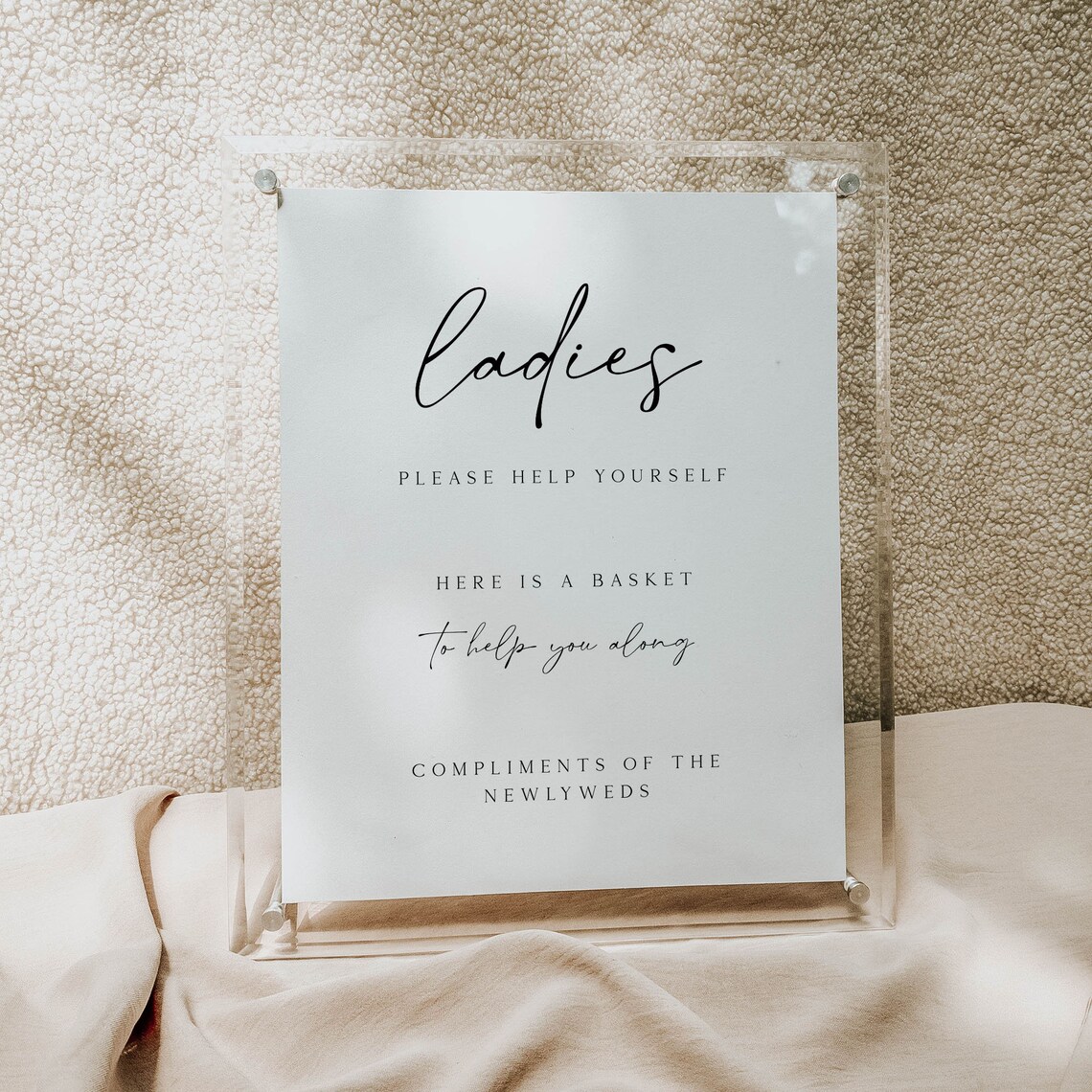 Wedding Bathroom Sign Template, Ladies Bathroom Sign Template ...