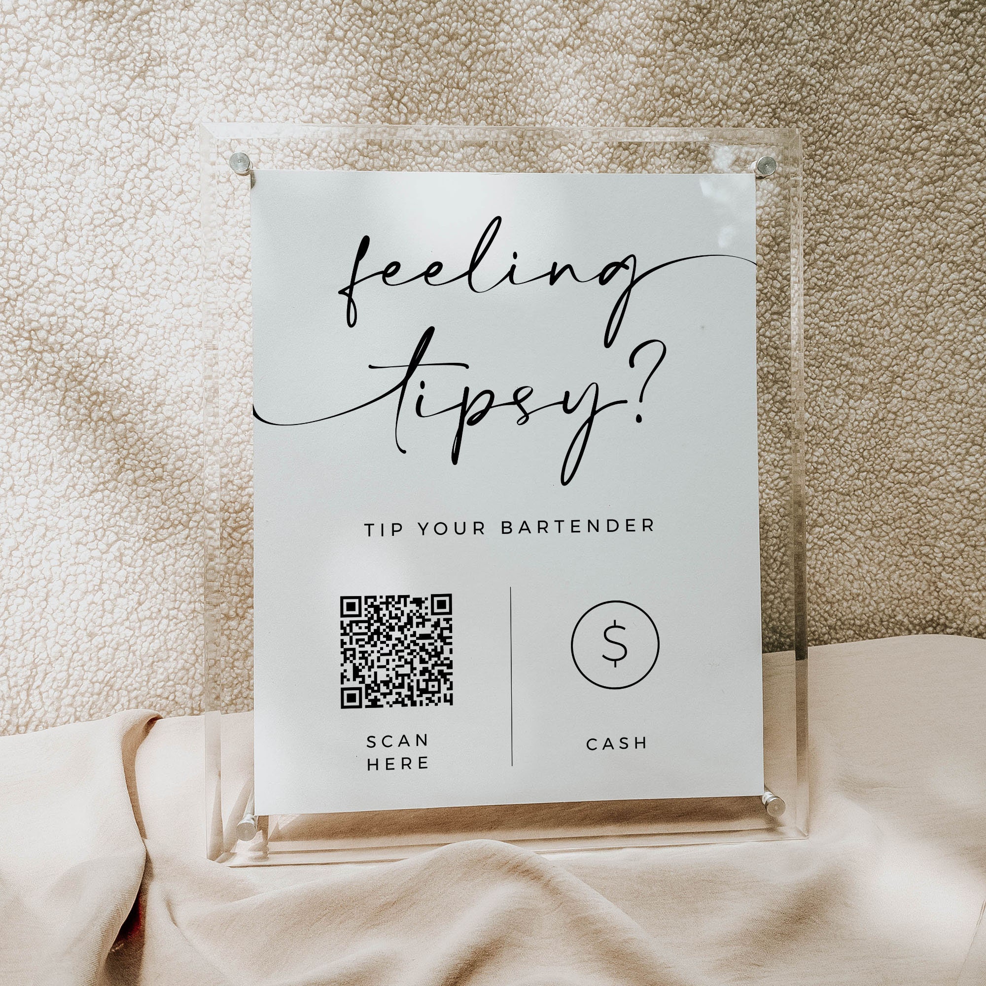 Tip Your Bartender Sign Template, Bartender Tip Sign, Tips Jar Sign ...