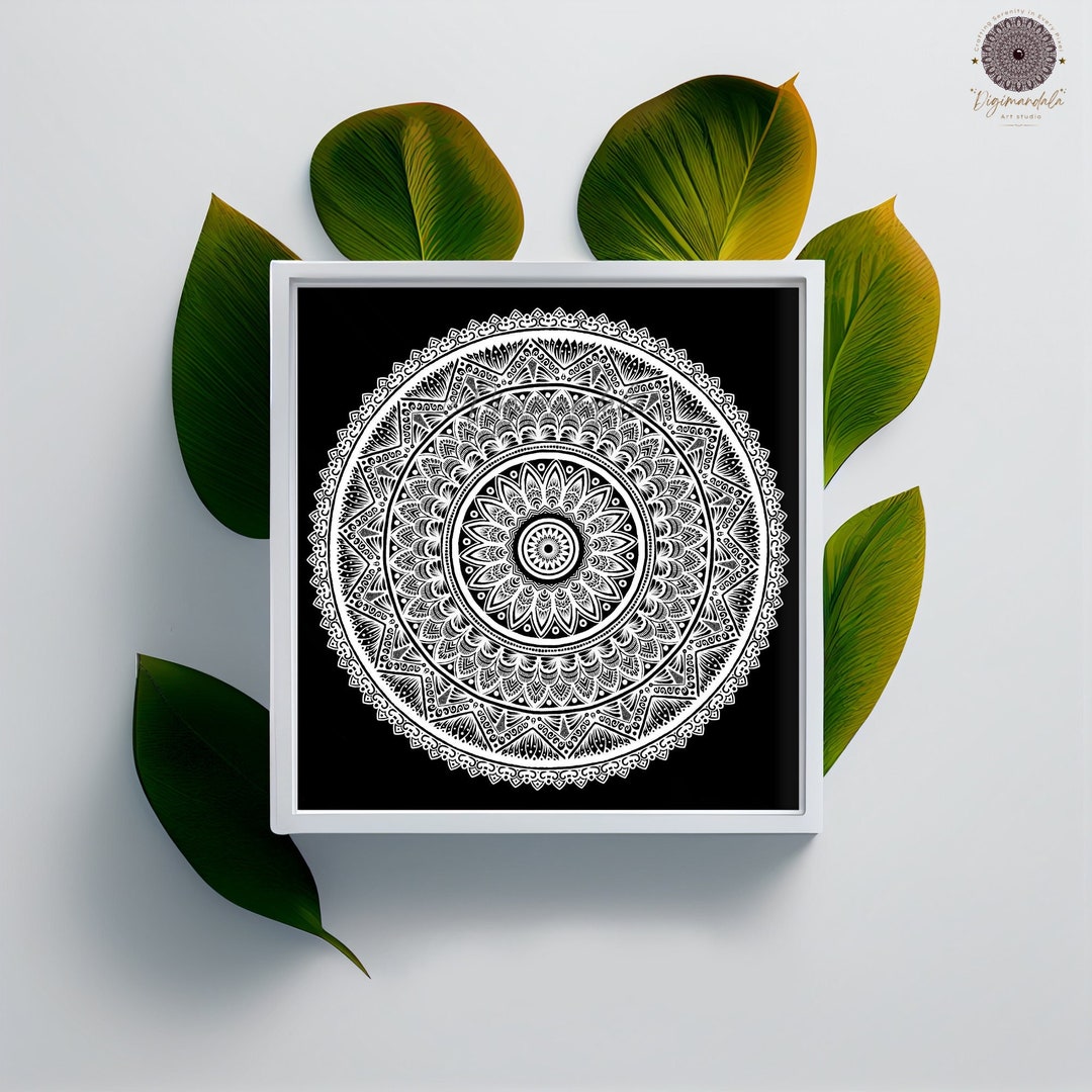 Zenith Circle Digital Mandala Art Instant Download Living Room Decor ...