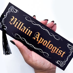 Villain Apologist Bookmark - Etsy