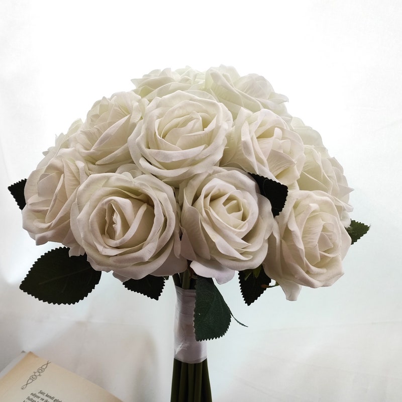 White Rose Bouquet - Etsy