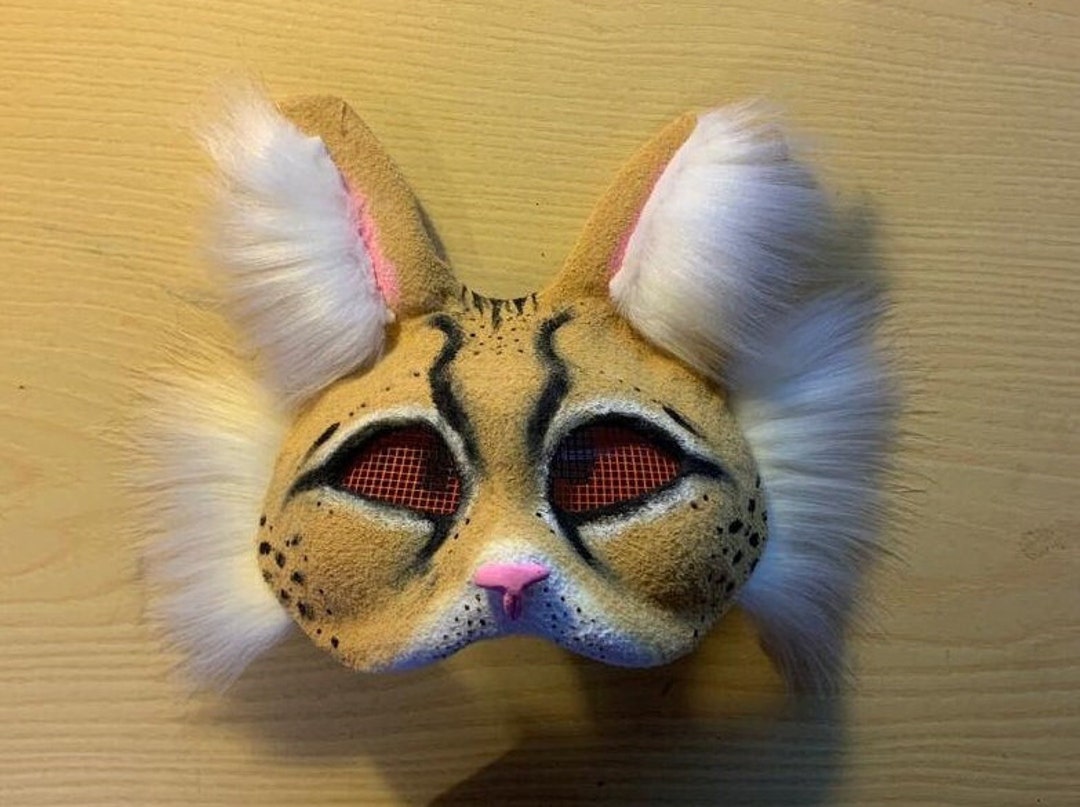 Therian Serval Cat Mask Therian Animal Face Mask - Etsy Canada