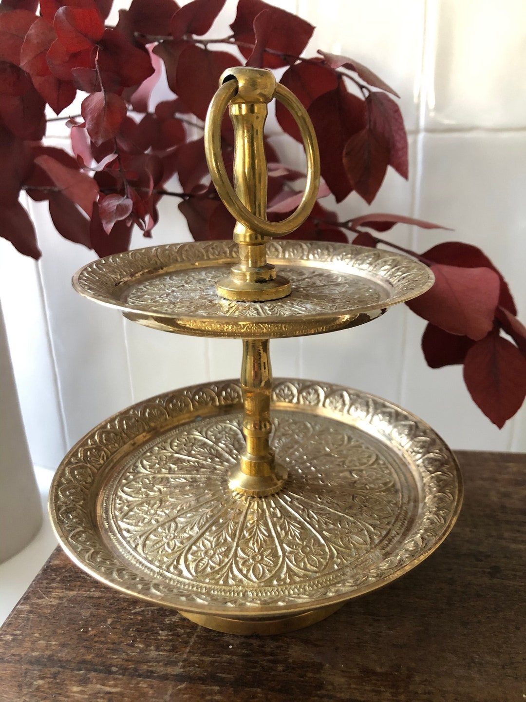 Brass Display, Oriental Style Jewelry, Trinket, Pastry - Etsy