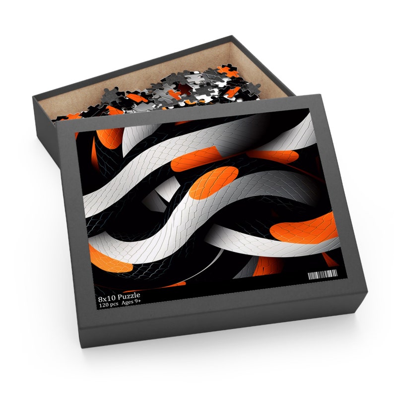 Snake Puzzle 120, 252, 500-piece Mesmerizing Color Puzzle, Snake ...