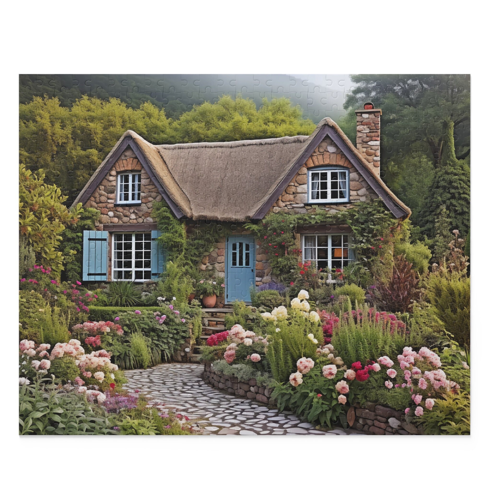 Cozy Country Cottage Home Decor Jigsaw Puzzle, Country Cottage Charming ...