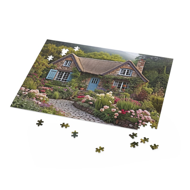 Cozy Country Cottage Home Decor Jigsaw Puzzle, Country Cottage Charming ...