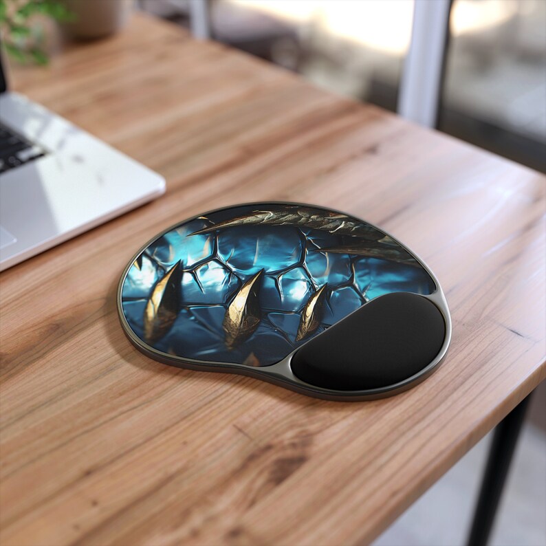 Dragon Scales Ergonomic Mouse Pad With Wrist Rest, Dragon Skin ...