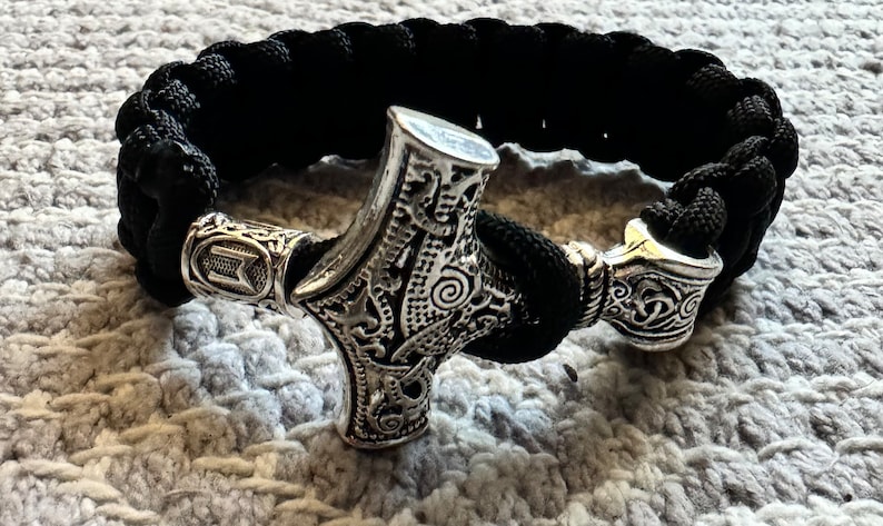 Mjolnir Rope Bracelet Viking Bracelet Ragnar Bracelet Bracelet in ...