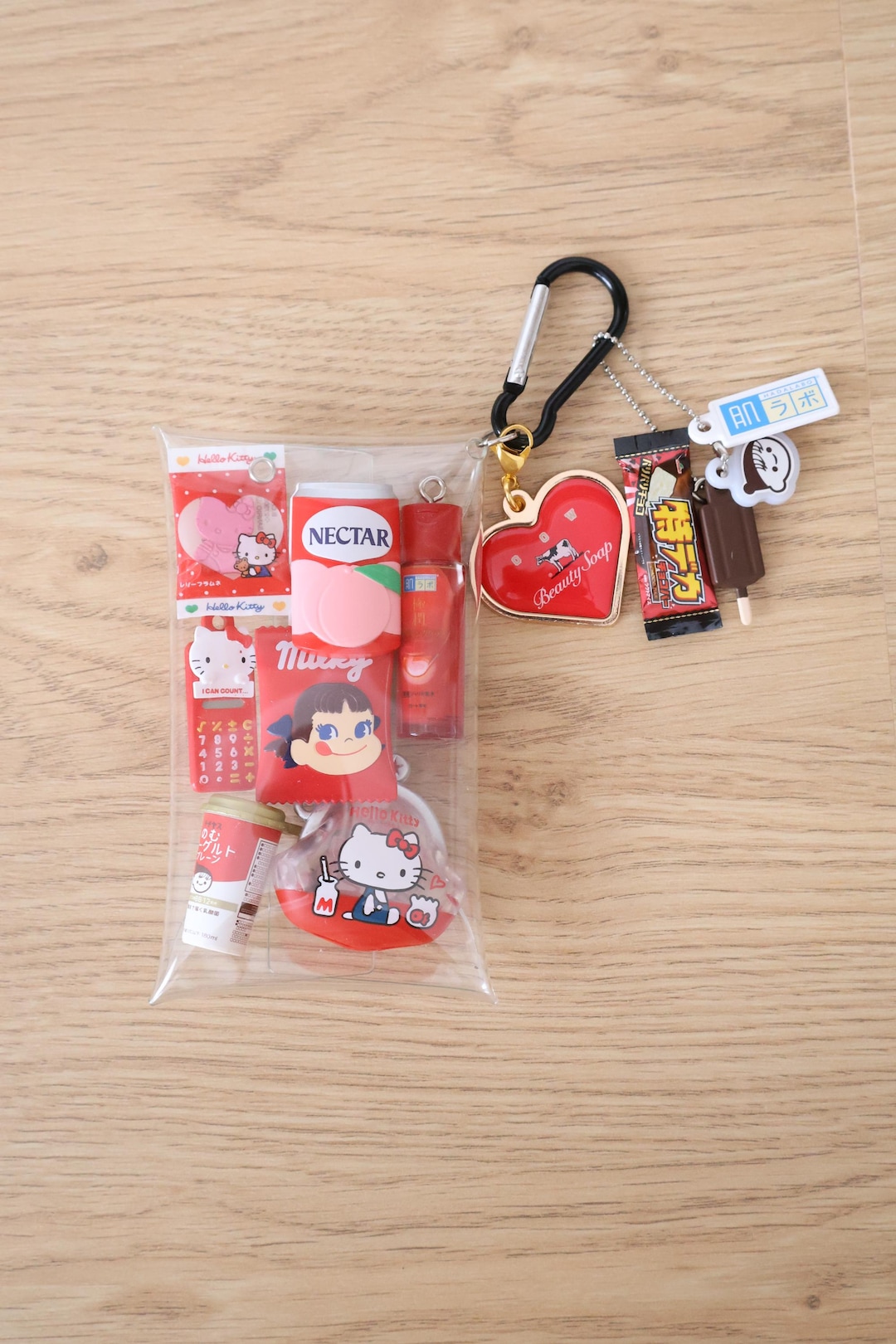 Gacha Pouch With Kawaii Miniature Snacks From Gachapon Bag Charm and ...