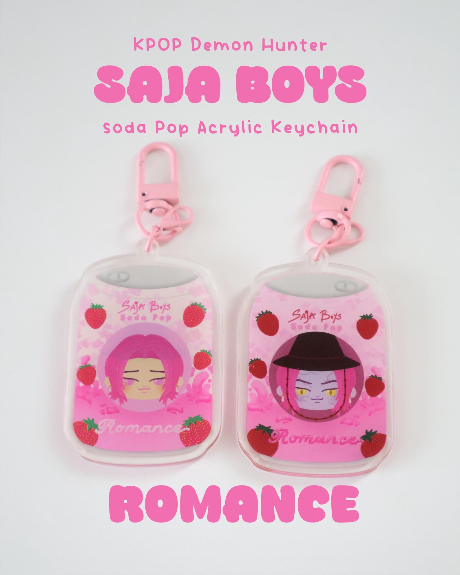 KPOP Demon Hunters | Saja Boys Soda Pop Flavour Acrylic Keychains ...