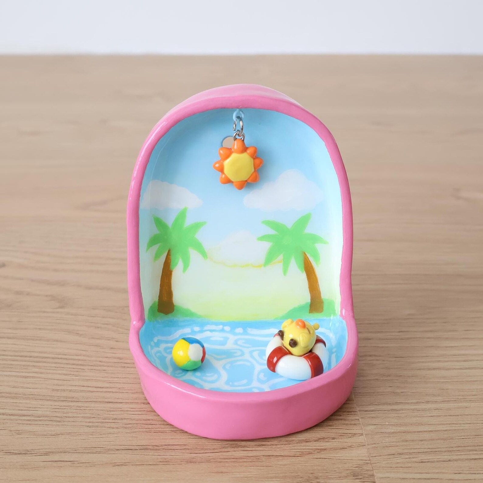 Handmade Clay Trinket Display: Summer Theme Collectibles Dish - Etsy