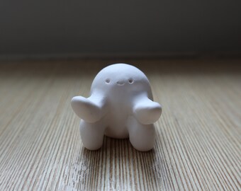 Handmade Little Desk Buddy Struggling Buddy Polymer Clay Sculpture Cute ...
