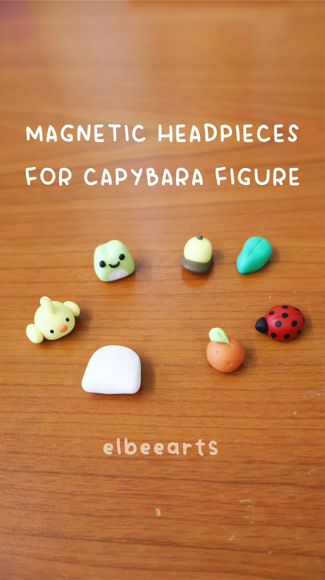 Magnetic Headpieces for Capybara Figure no Capybara Handmade Polymer ...