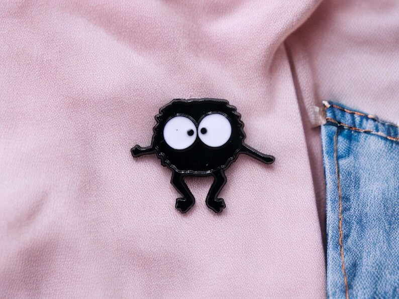 Email Brooch Pin Totoro Noiraudes Totoro Kawaii Cute - Etsy