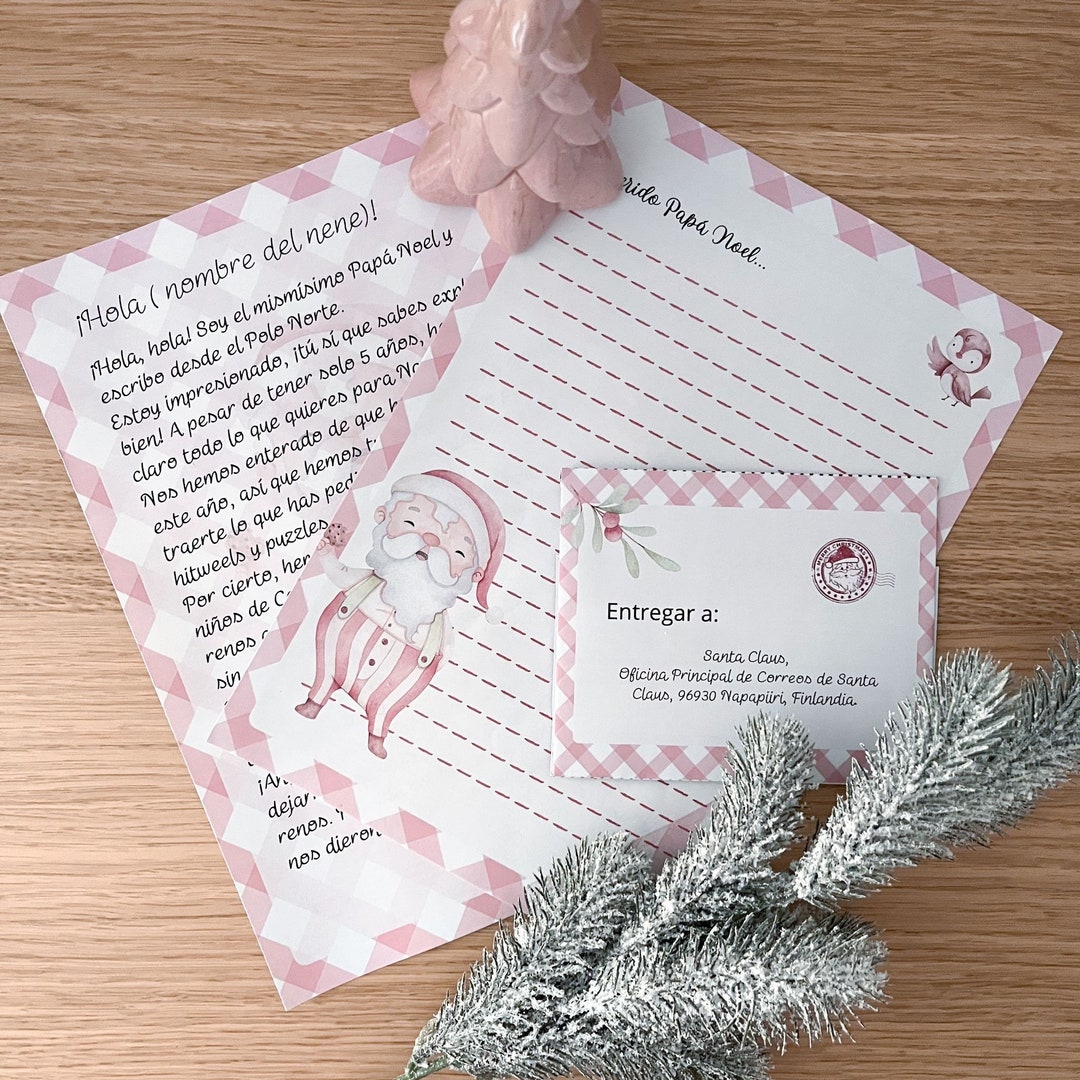 Letter to and From Santa Claus Envelope - Etsy