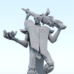 Jhin From League of Legends Printed Resin Statue - Etsy