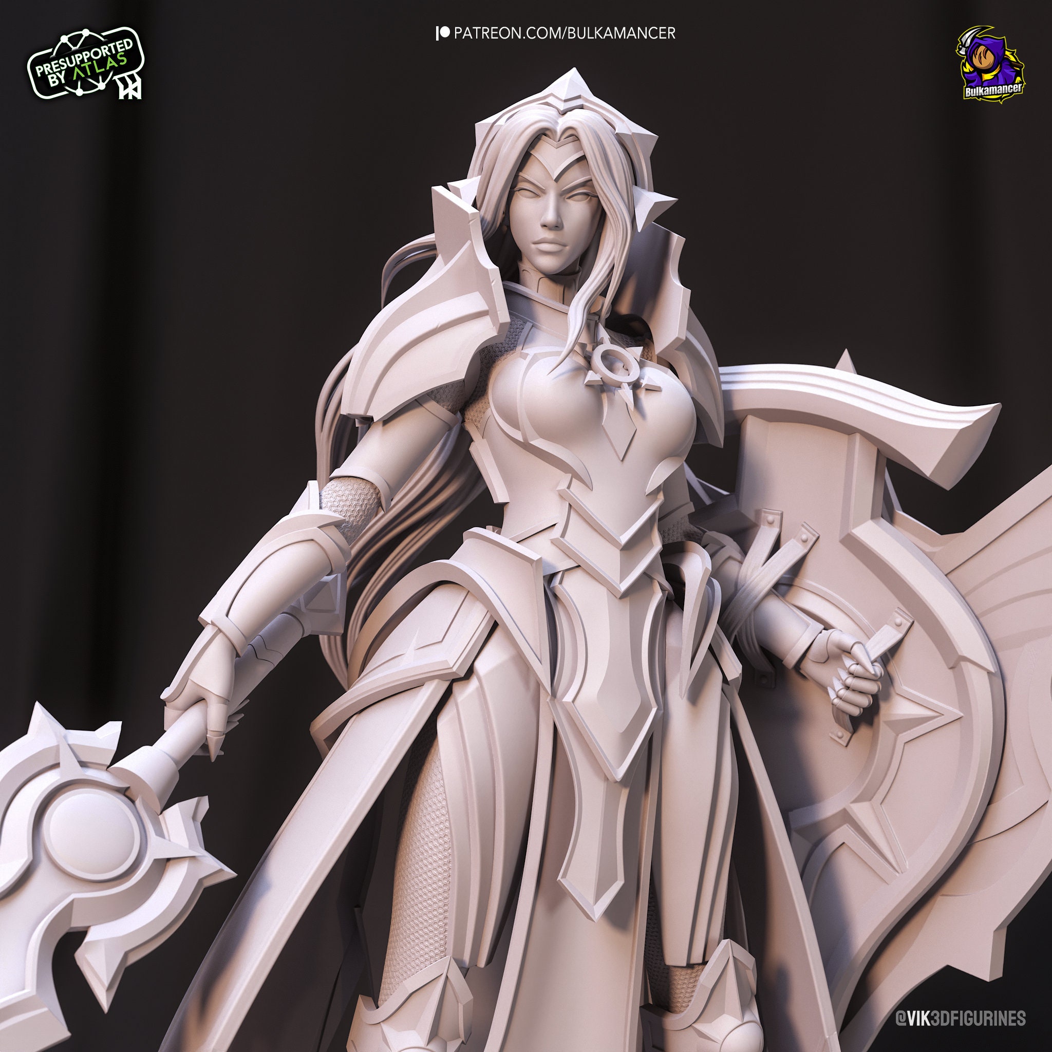 Leona From League of Legends Printed Resin Statue - Etsy