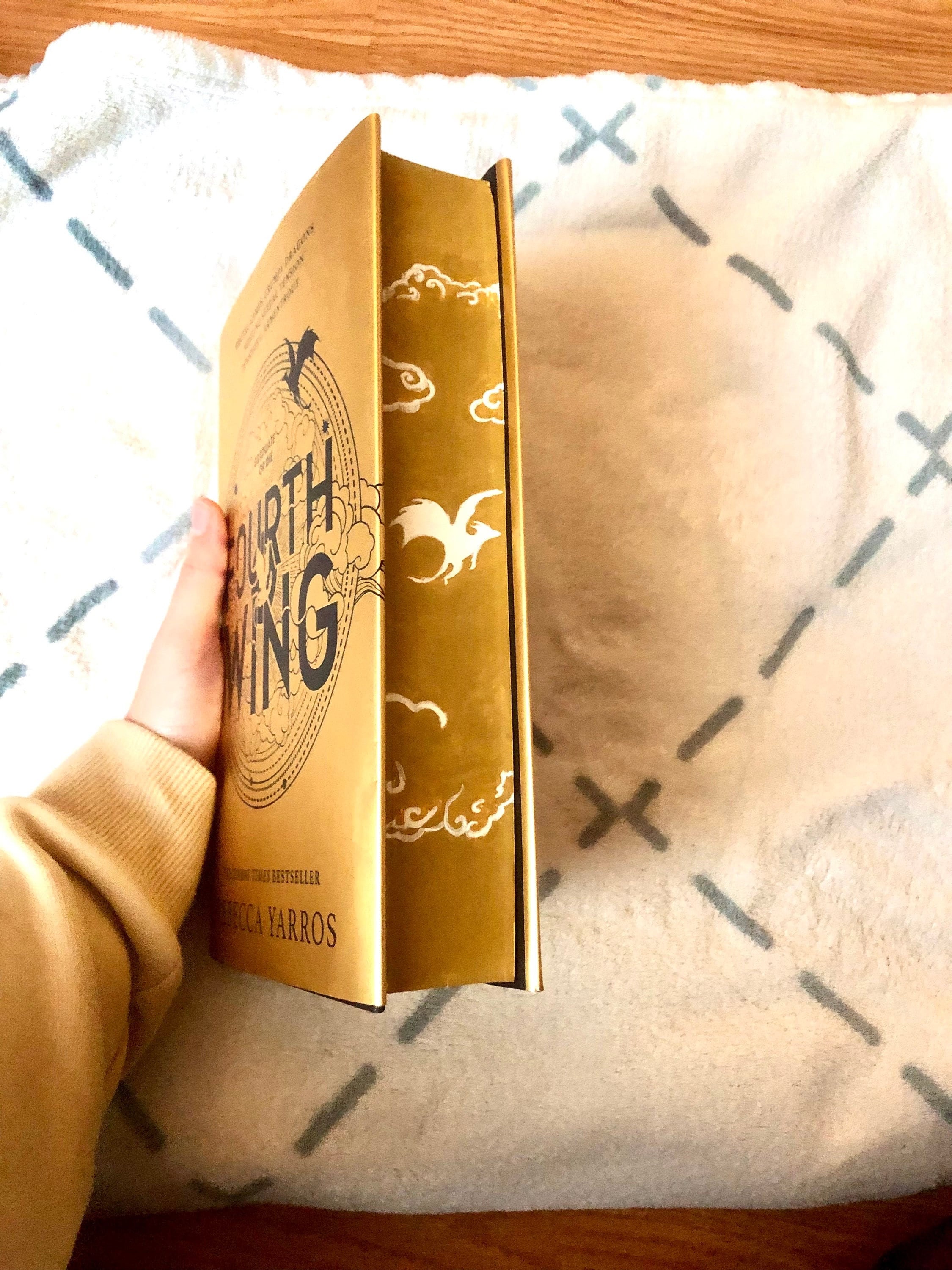 Fourth Wing Hand Painted Edges Book With Signet - Etsy Australia