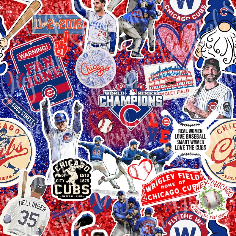 Chicago Seamless Design, Perfect Baseball Design for Digital Paper ...