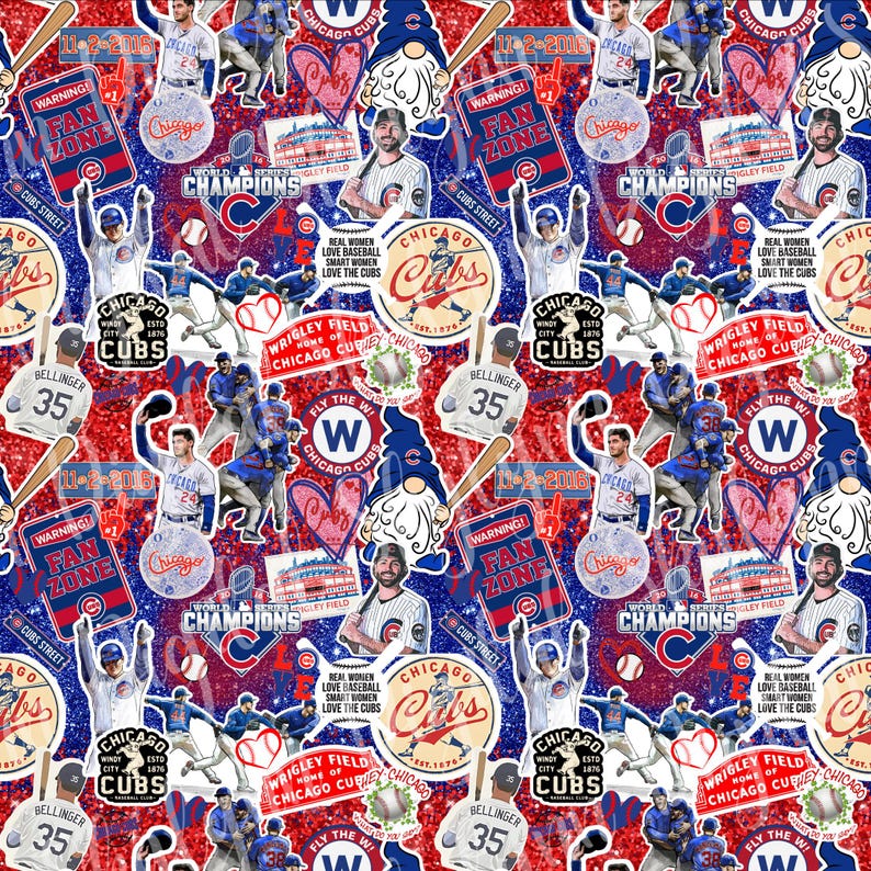 Chicago Seamless Design, Perfect Baseball Design for Digital Paper ...