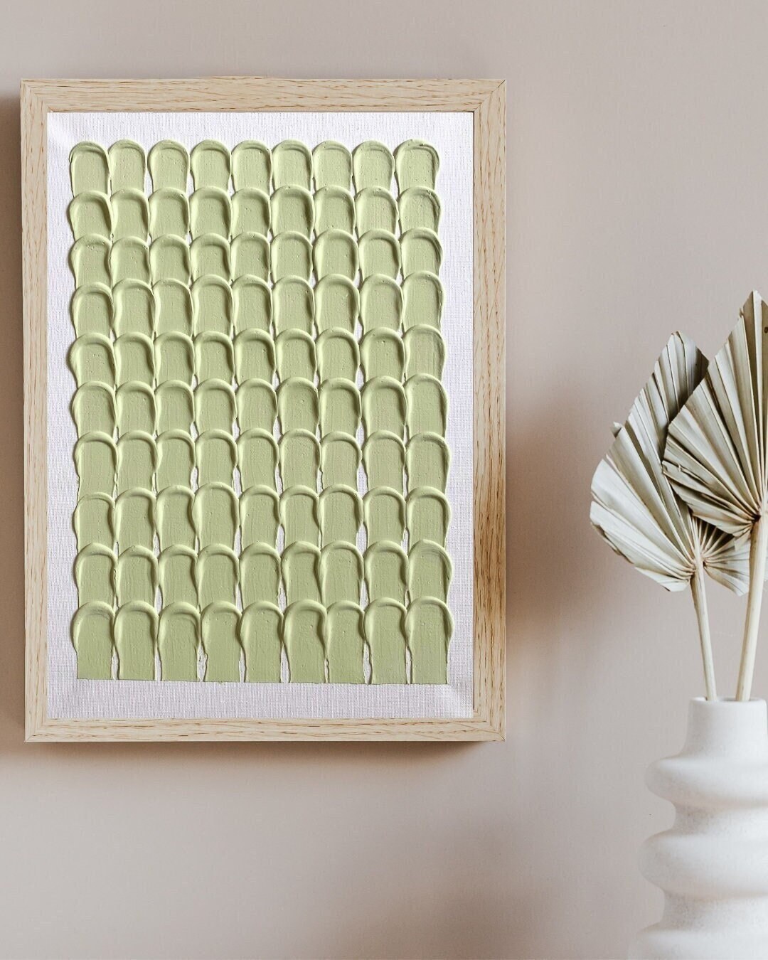 Structured Picture Canvas Textured Paste Painting Boho Wall Art Wall ...