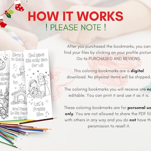 Nativity Faith Printable Coloring Bookmarks | Christian Homeschool ...