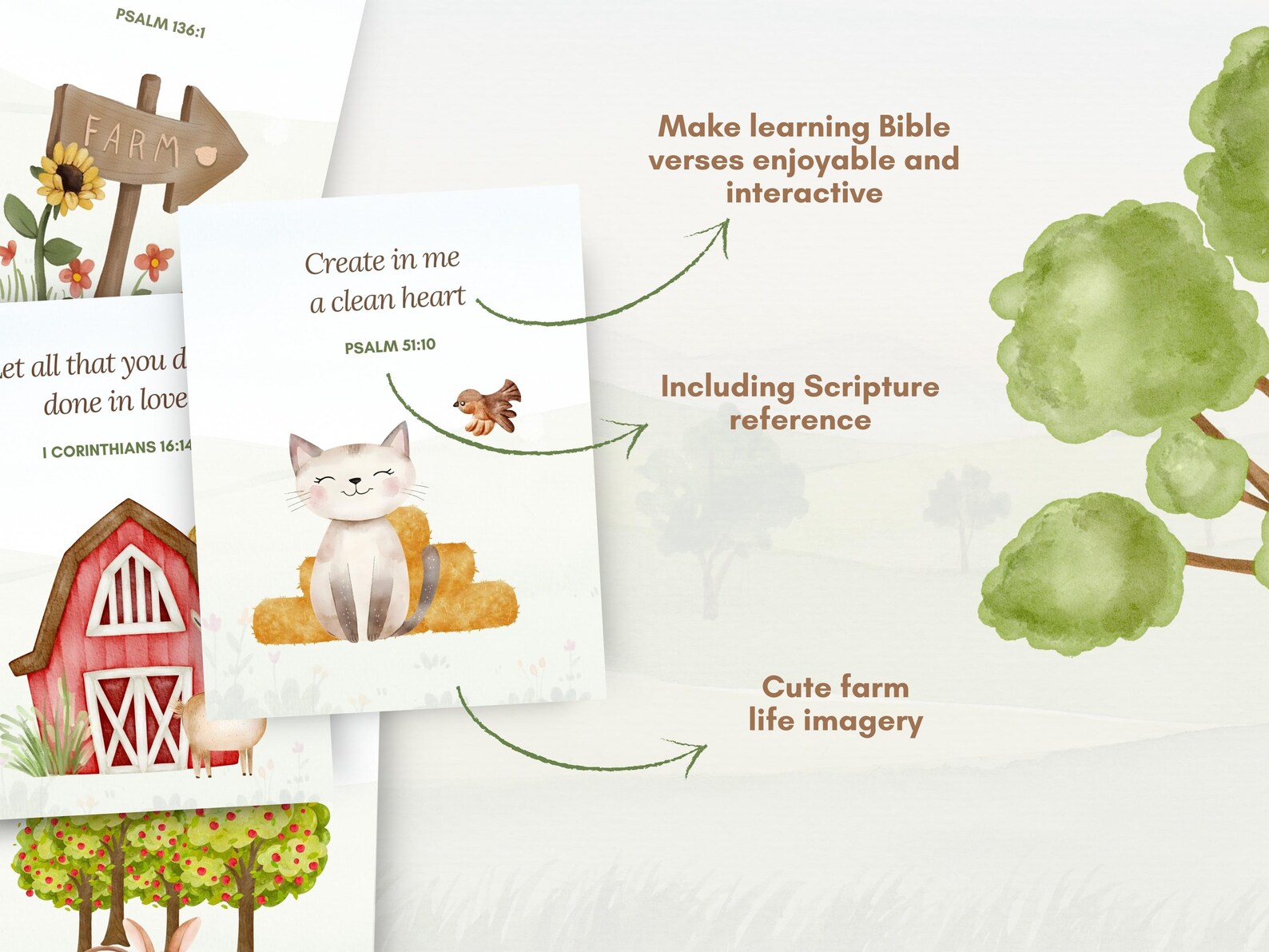 20 Bible Verse Flashcards | Educational Scripture Memory Cards ...