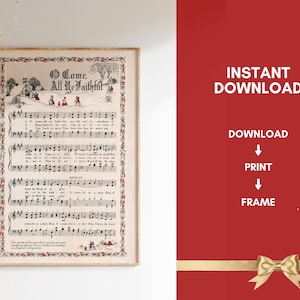 Set of 3 Christmas Carol Posters | Digital Vintage Art Print ...