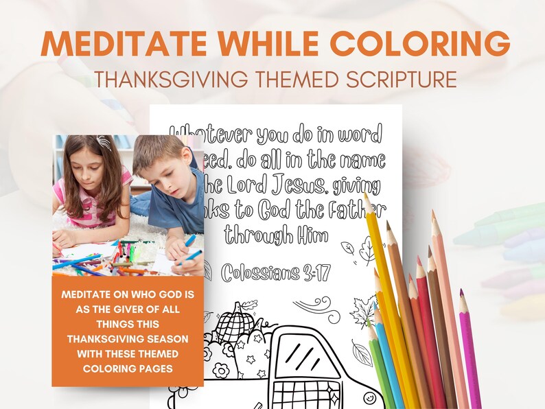 20 Thanksgiving Coloring Pages | Christian Homeschool Printable | Fall ...