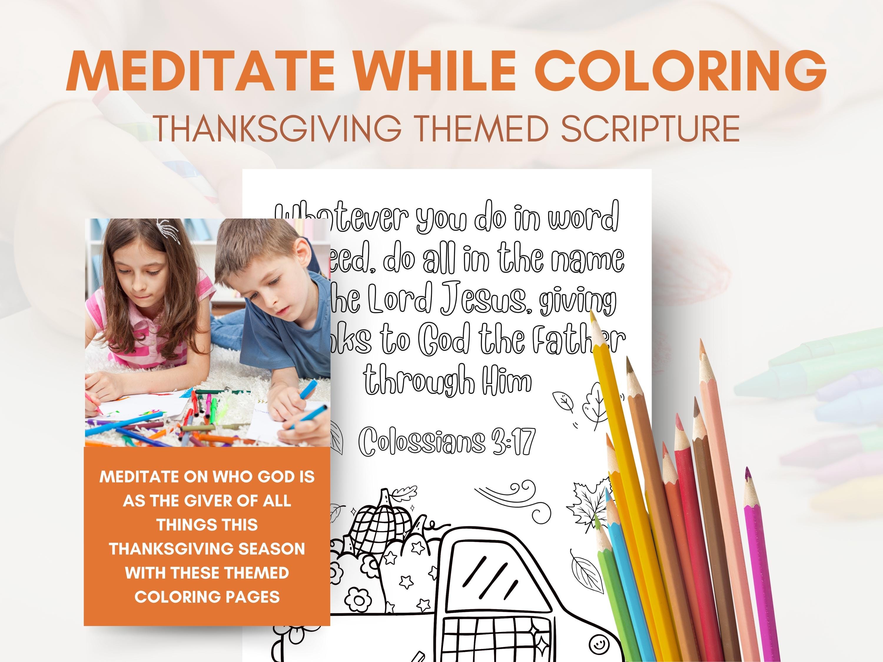 20 Thanksgiving Coloring Pages | Christian Homeschool Printable | Fall ...