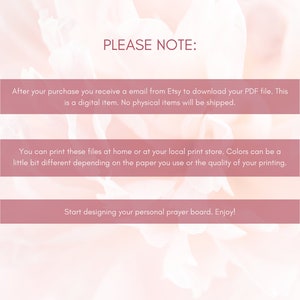 Pink Prayer Board Kit | the Pink Edition | Printable Prayer Vision ...