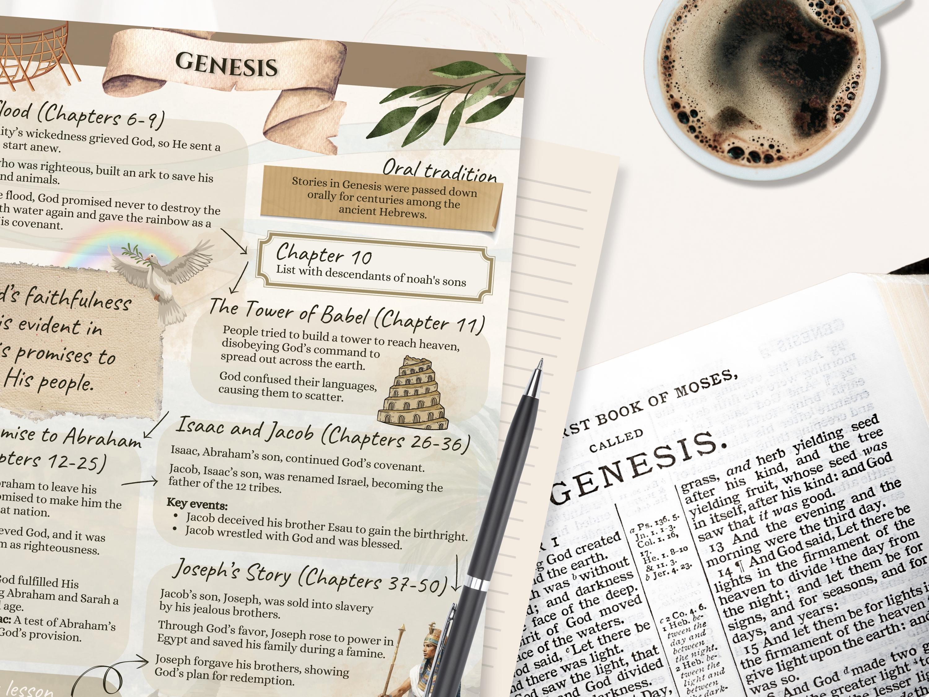 Genesis Made Simple | Easy to Use Bible Study Guide | Printable Old ...