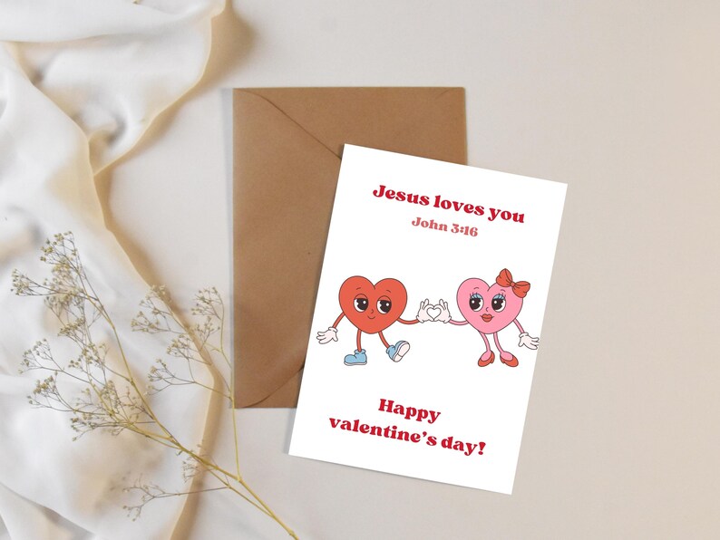 Christian Valentine Cards Set | Valentines Day Scripture Greeting Cards ...