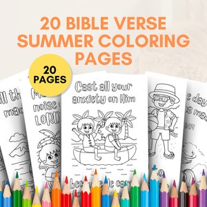 20 Summer Sunday School Coloring Pages | Homeschool Printable ...