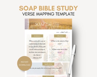 Bible Verse Mapping | Bible Verse Study | Bible Study Template ...