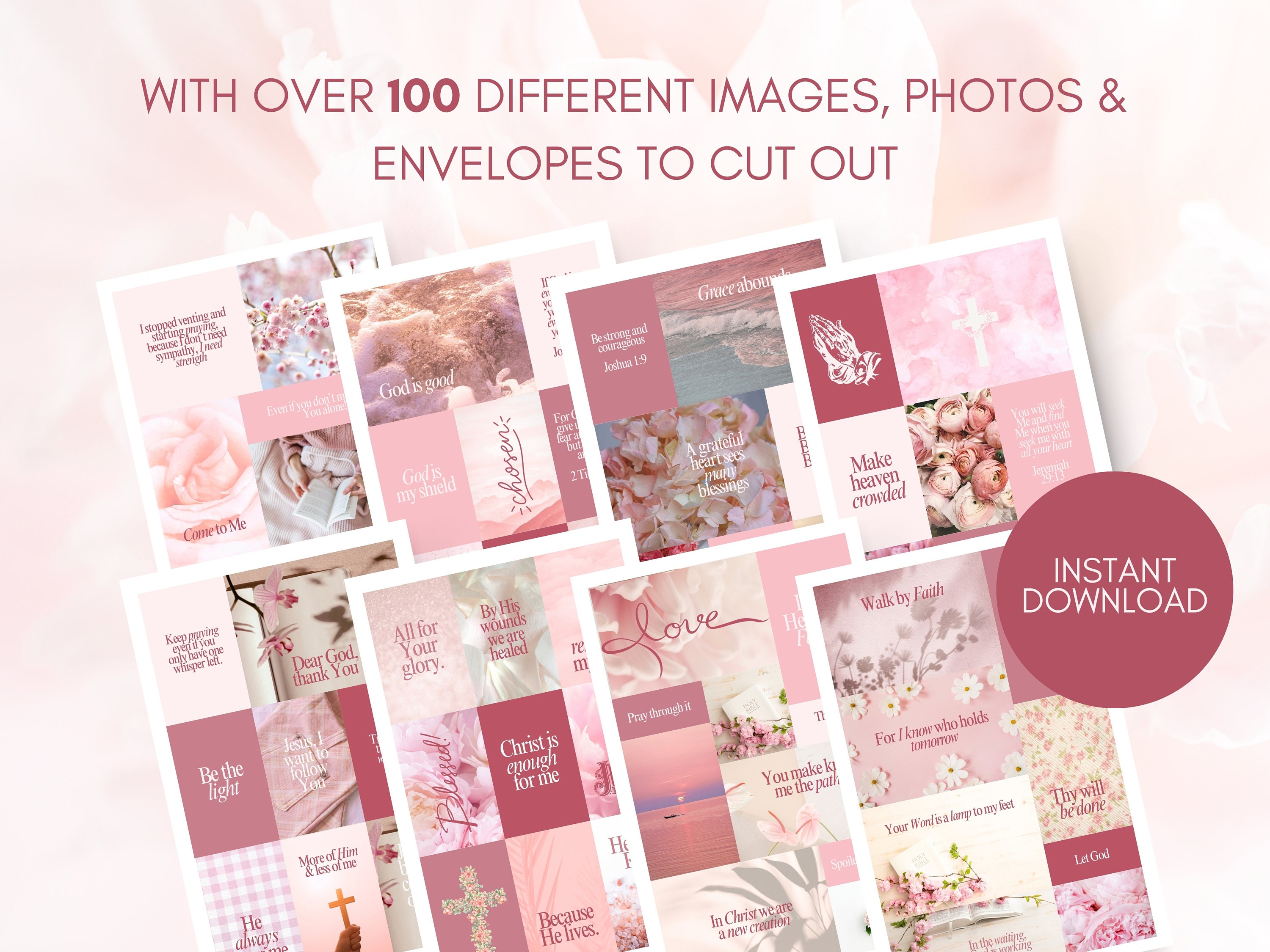 Pink Prayer Board Kit | the Pink Edition | Printable Prayer Vision ...