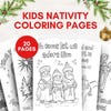 Nativity Story Advent Calendar for Kids Bible Verse Christmas Countdown ...