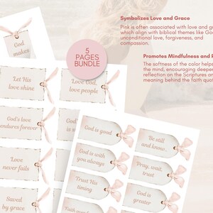 Pink Printable Scripture Scraps | Bible Journaling | Faith Labels ...