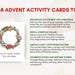 48 Christian Advent Activity Cards for Kids | Christmas Countdown ...