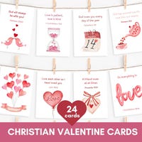 Bible Verse Valentine Cards for Kids, Christian Valentine’s Day Cards ...
