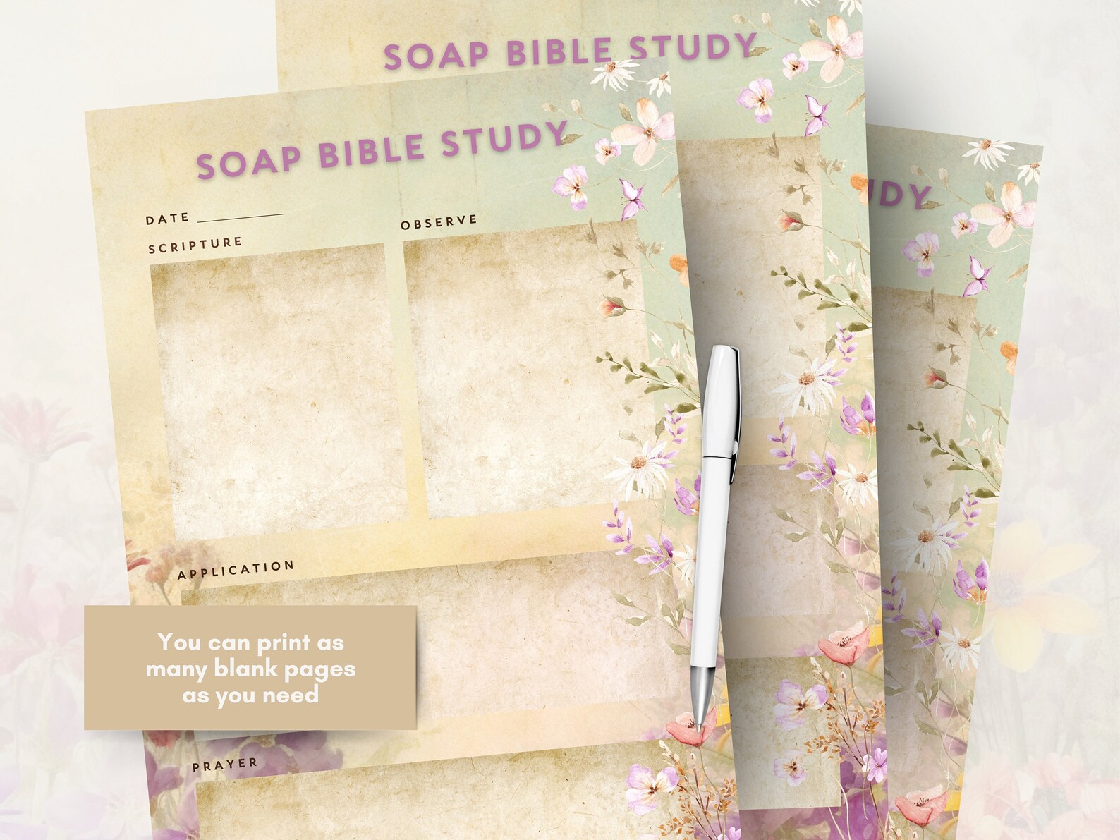 Verse Mapping Soap Bible Verse Study Bible Study Template Printable ...